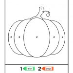 Color By Number - Vegetables Worksheet #07 - Kidlo.com