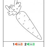 Color By Number - Vegetables Worksheet #08 - Kidlo.com