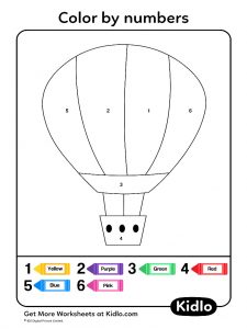 Color By Numbers - Cars Worksheet #50 - Kidlo.com