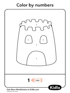 Color By Numbers - Coloring Pages Worksheet #01 - Kidlo.com