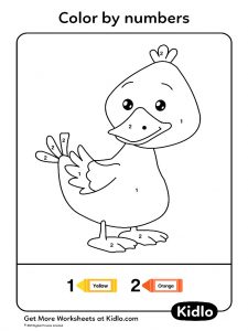 Color By Numbers - Coloring Pages Worksheet #06 - Kidlo.com