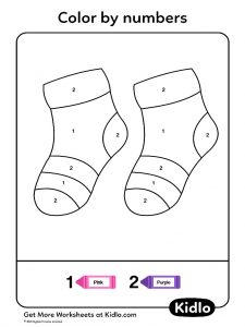 Color By Numbers - Coloring Pages Worksheet #12 - Kidlo.com