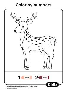 Color By Numbers - Coloring Pages Worksheet #14 - Kidlo.com