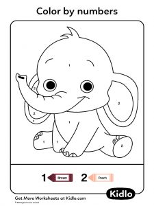 Color By Numbers - Coloring Pages Worksheet #16 - Kidlo.com