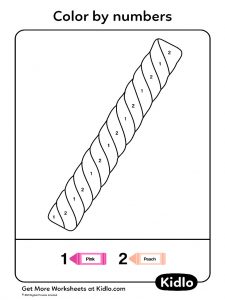 Color By Numbers - Coloring Pages Worksheet #19 - Kidlo.com