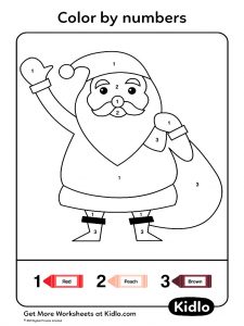 Color By Numbers - Coloring Pages Worksheet #25 - Kidlo.com