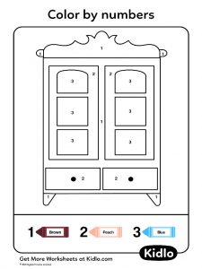 Color By Numbers - Coloring Pages Worksheet #28 - Kidlo.com