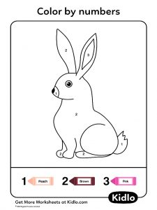Color By Numbers - Coloring Pages Worksheet #30 - Kidlo.com