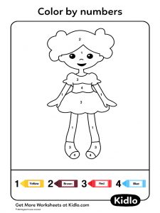 Color By Numbers - Coloring Pages Worksheet #46 - Kidlo.com