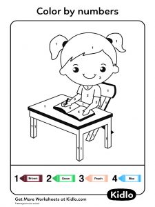 Color By Numbers - Coloring Pages Worksheet #47 - Kidlo.com