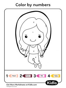 Color By Numbers - Coloring Pages Worksheet #48 - Kidlo.com