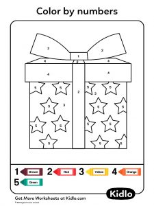 Color By Numbers - Coloring Pages Worksheet #51 - Kidlo.com