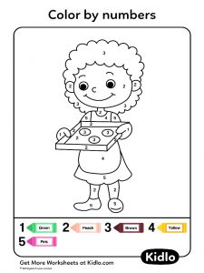 Color By Numbers - Coloring Pages Worksheet #57 - Kidlo.com