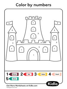 Color By Numbers - Coloring Pages Worksheet #60 - Kidlo.com