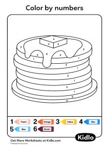 Color By Numbers - Coloring Pages Worksheet #73 - Kidlo.com