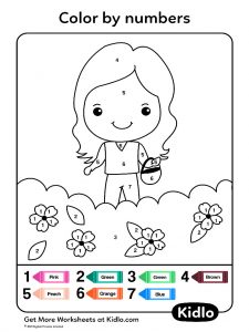 Color By Numbers - Coloring Pages Worksheet #91 - Kidlo.com