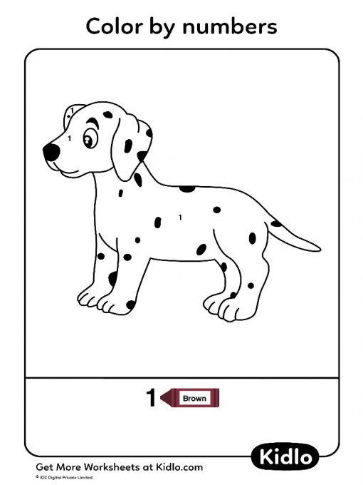 Color By Numbers Dogs Worksheet 01 Kidlo Color By Numbers Dogs Worksheet 01 Kidlo