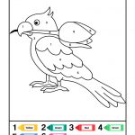 Color By Numbers - Flowers Worksheet #44 - Kidlo.com