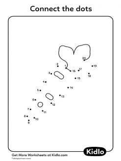 Connect The Dots 1-20 – Activity Worksheet #10 - Kidlo.com