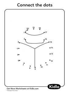 Connect The Dots 1-20 – Activity Worksheet #31 - Kidlo.com