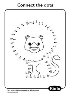 Connect The Dots 1-50 - Activity Worksheet #03 - Kidlo.com