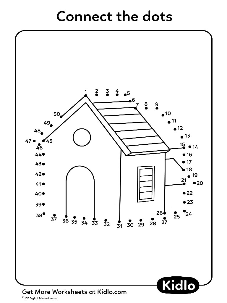 Connect The Dots 1 50 Activity Worksheet 14 Kidlo