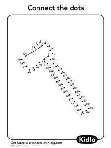 Connect The Dots 1-50 - Activity Worksheet #30 - Kidlo.com