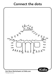 Connect The Dots 1-50 - Activity Worksheet #34 - Kidlo.com