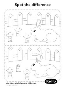 Spot The Difference – Animal Matching Activity Worksheet #10 - Kidlo.com