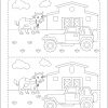 Spot The Difference – Vehicle Matching Activity Worksheet #04 - Kidlo.com